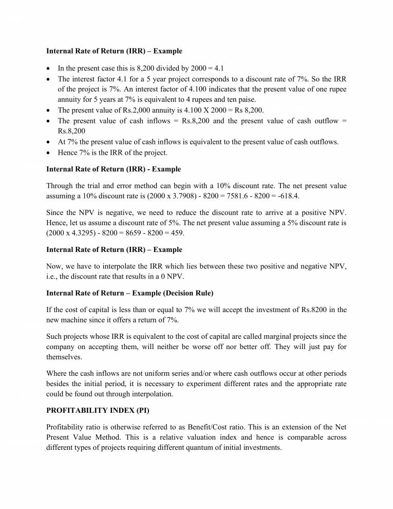 Notes On Financial Management - Notes - LearnPick India