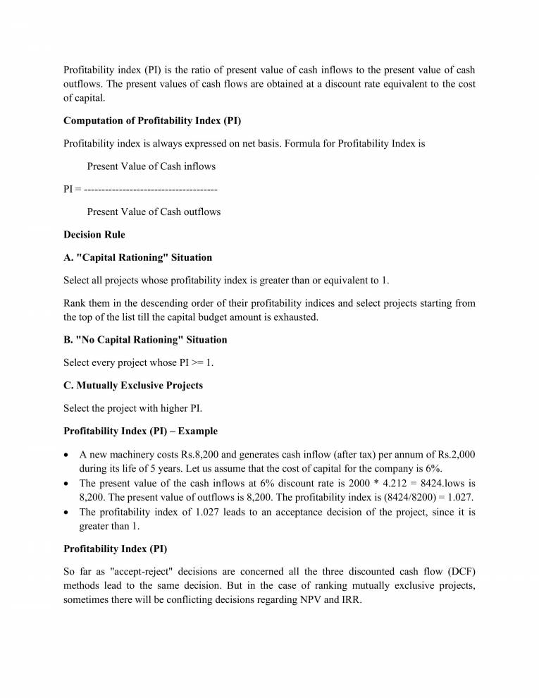 Notes On Financial Management - Notes - LearnPick India