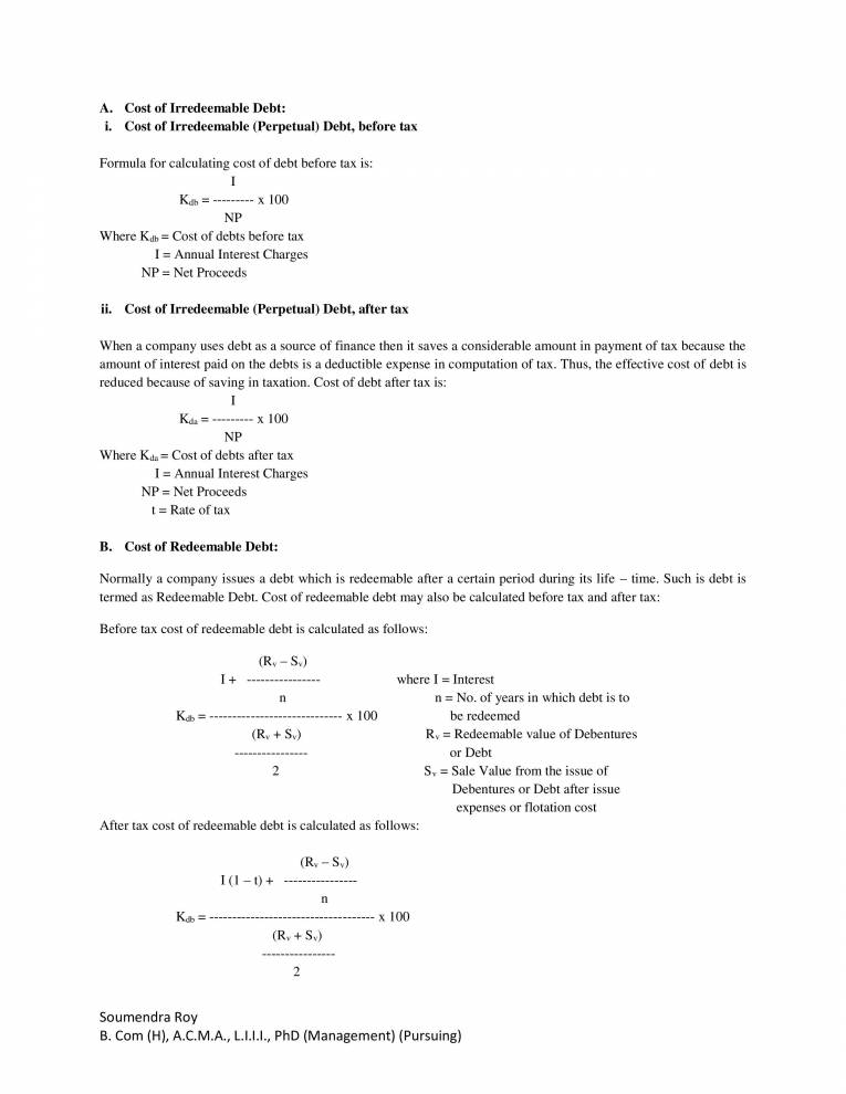 Notes On Financial Management - Notes - LearnPick India