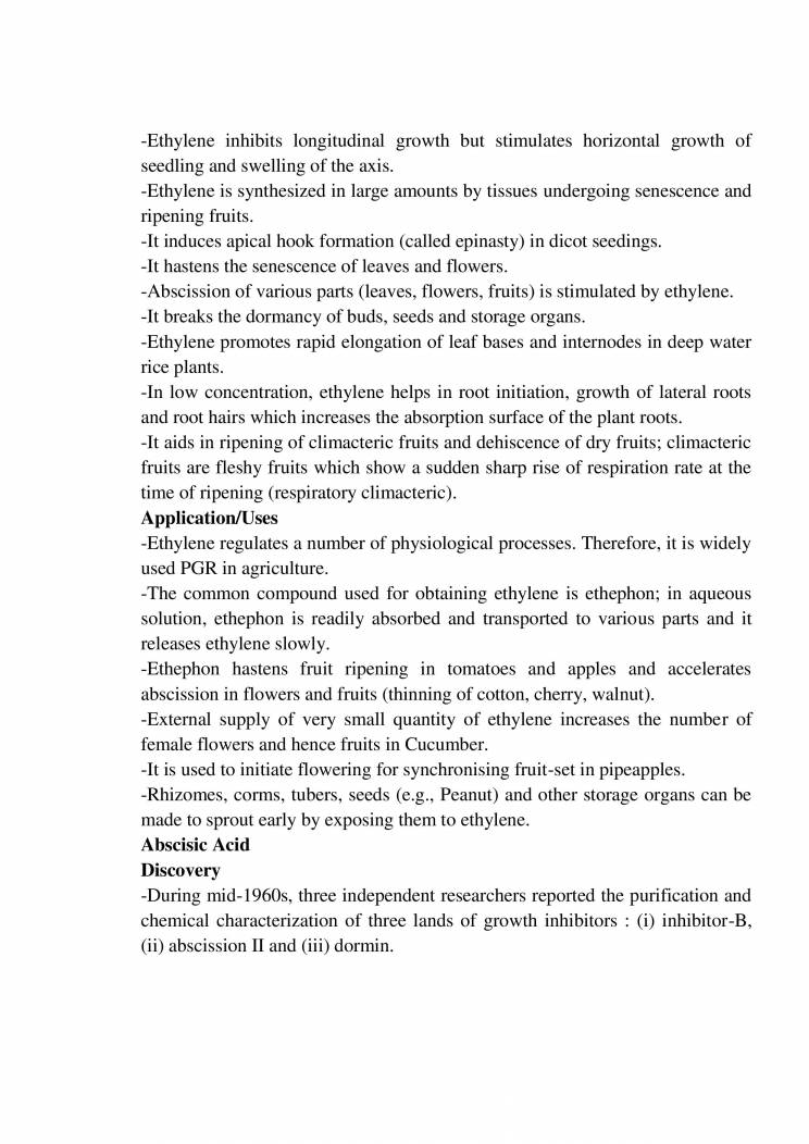 Plant Growth And Development - Notes - LearnPick India