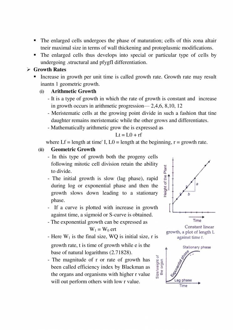 Plant Growth And Development - Notes - LearnPick India