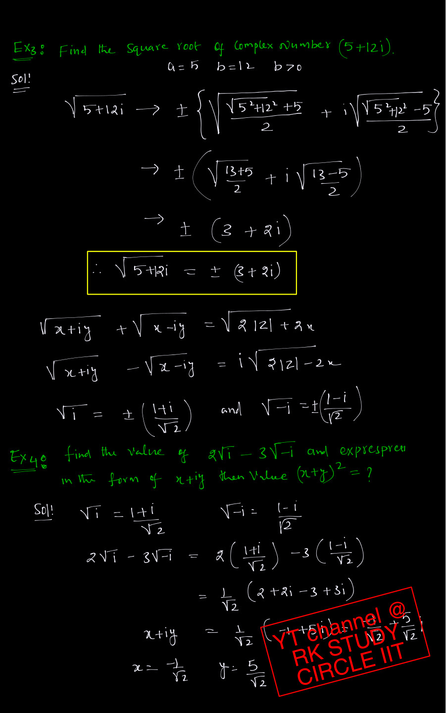 Notes on Complex Numbers - Notes - LearnPick India