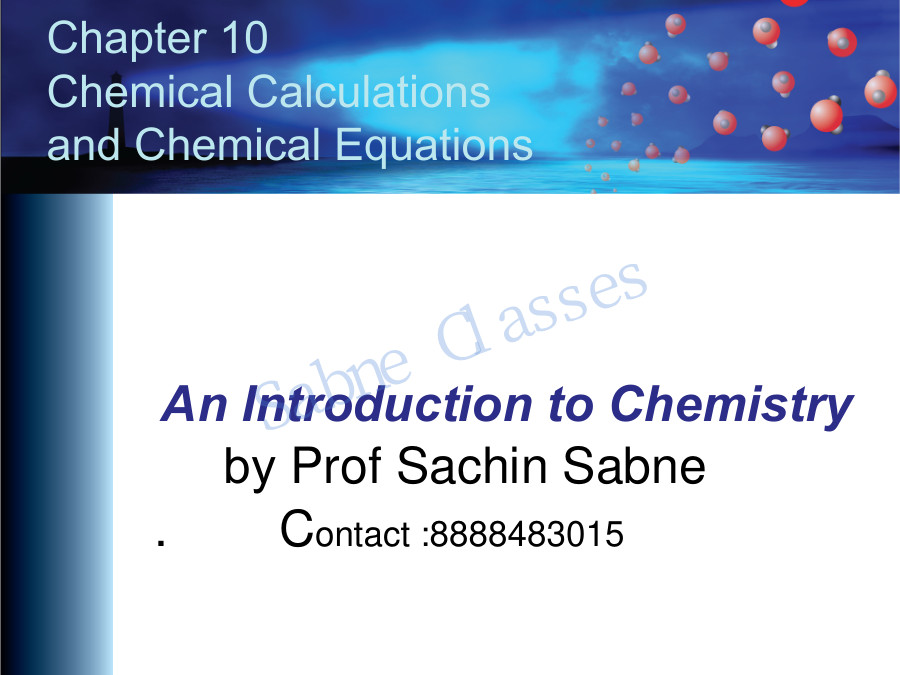 Chemical Equations - Notes - LearnPick India