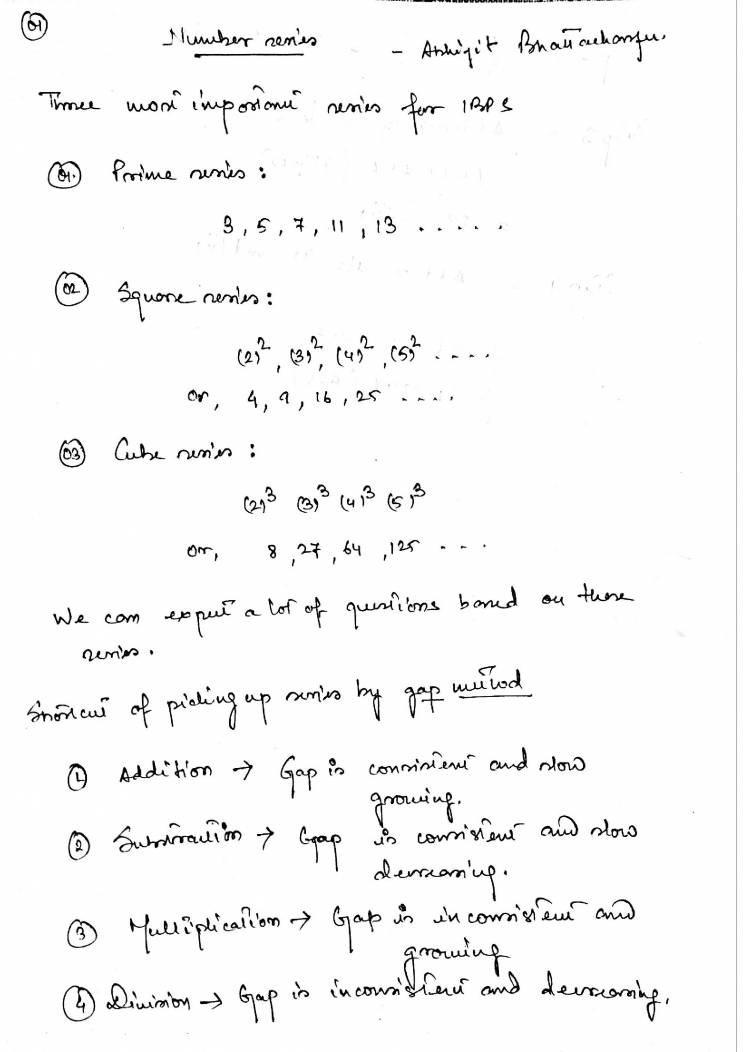 Number Series Shortcut Approach And Techniques - Notes - LearnPick India