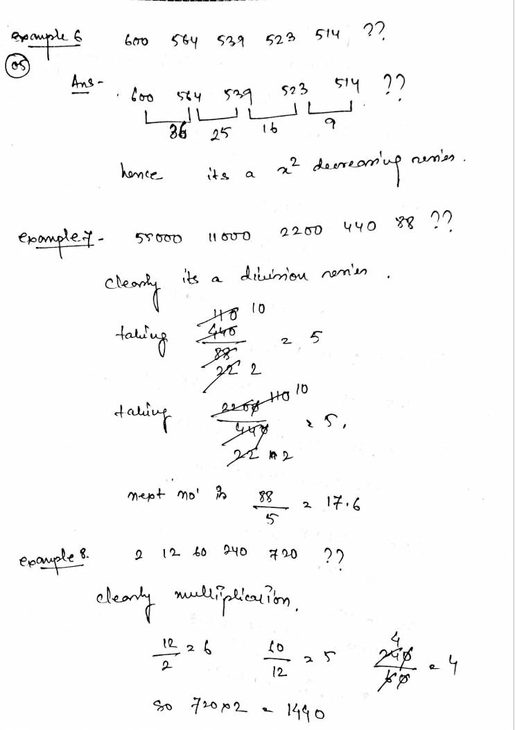Number Series Shortcut Approach And Techniques - Notes - LearnPick India