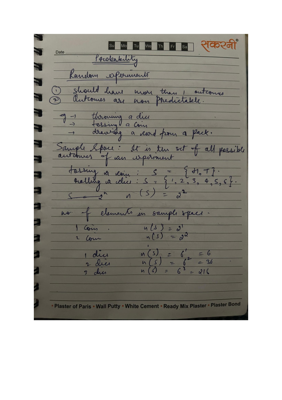 Study Notes for Mathematics - Download Free Study Notes - LearnPick