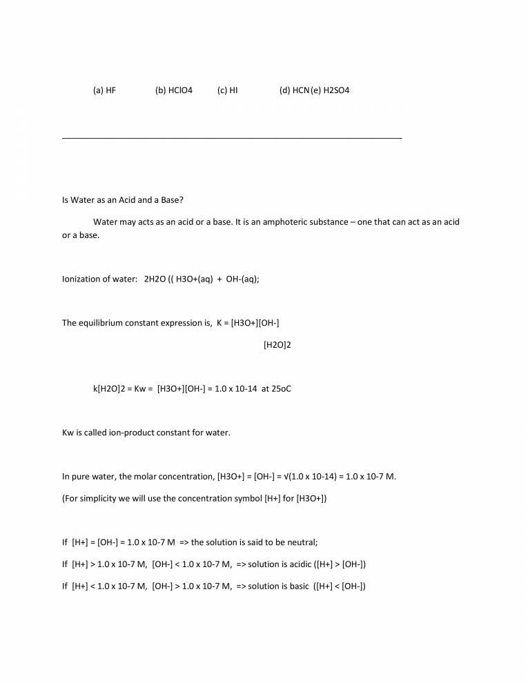 Acid, Base And Salt - Notes - LearnPick India