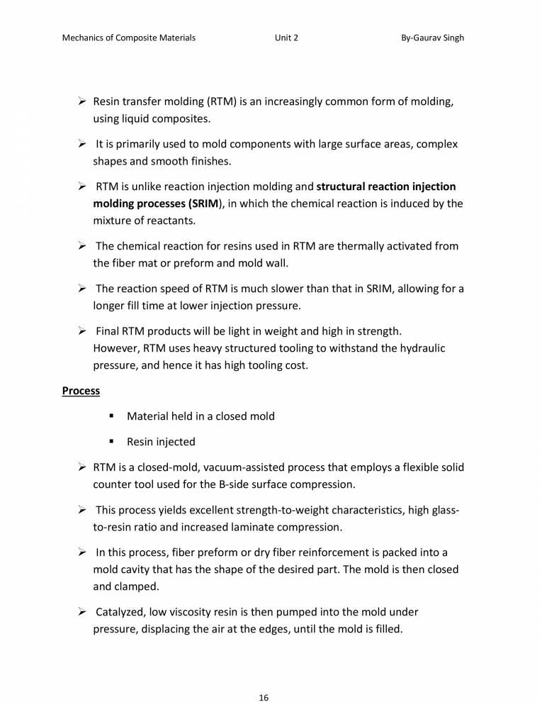 Mechanics Of Composite Materials - Notes - LearnPick India