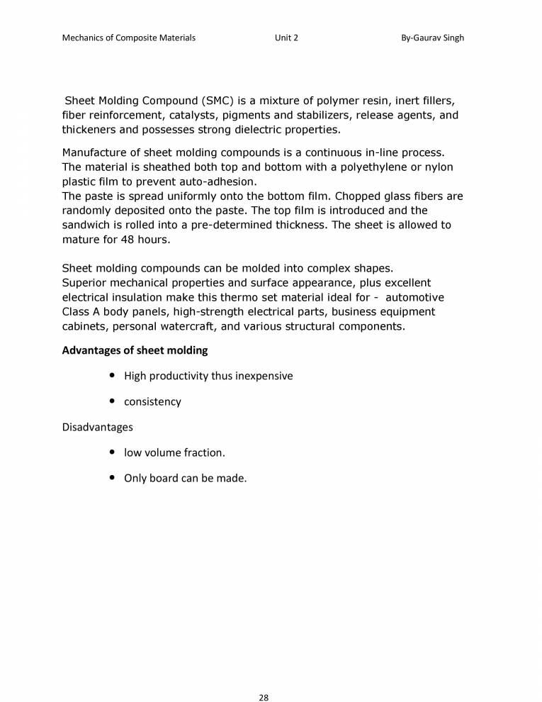 Mechanics Of Composite Materials - Notes - LearnPick India