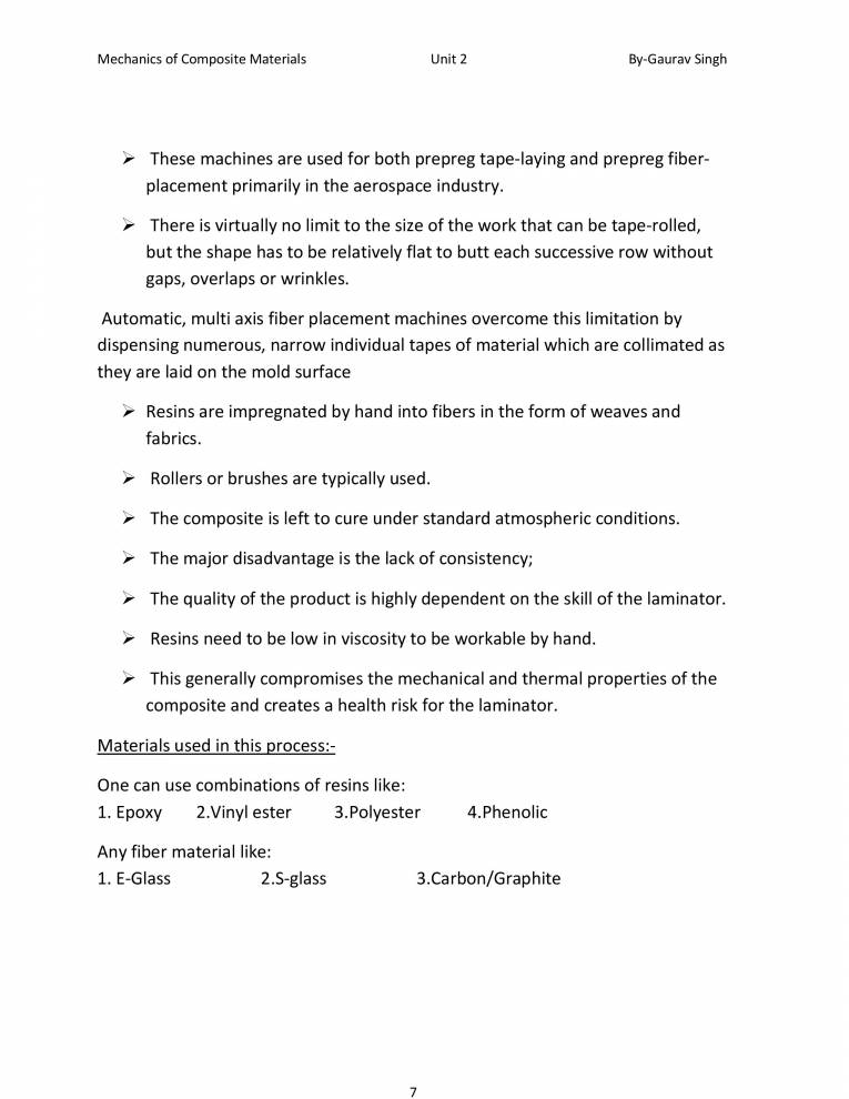 Mechanics Of Composite Materials - Notes - LearnPick India