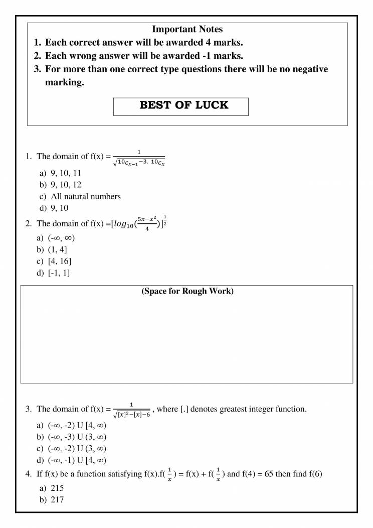 Important Chapter In Calculus - Functions - Notes - LearnPick India