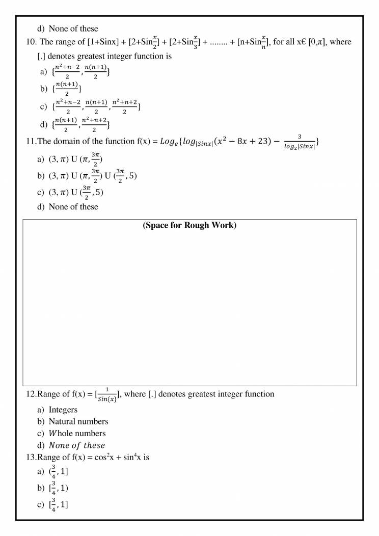 Important Chapter In Calculus - Functions - Notes - LearnPick India