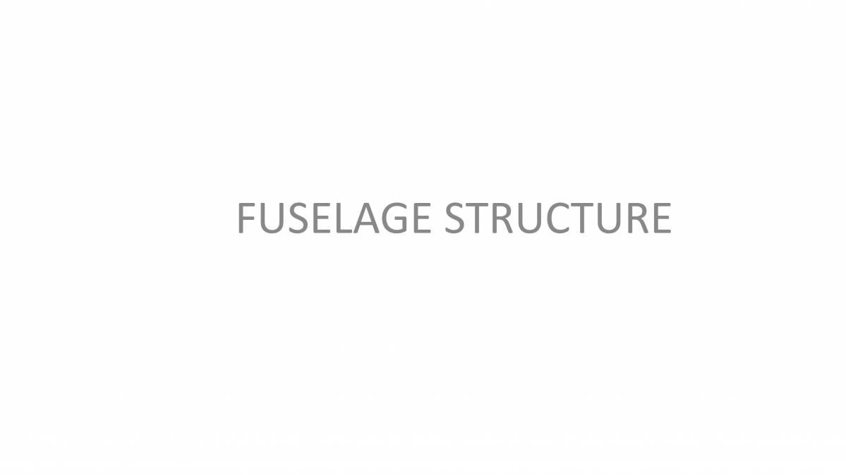 Fuselage Structure - Notes - LearnPick India