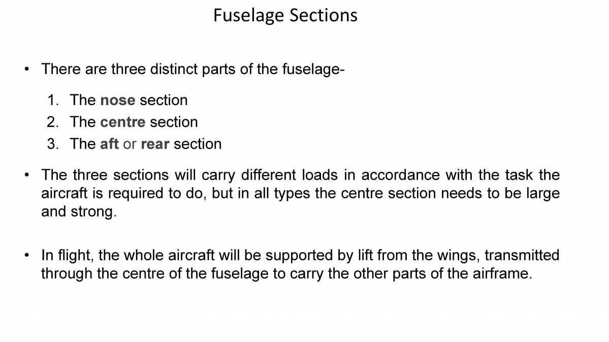 Fuselage Structure - Notes - LearnPick India