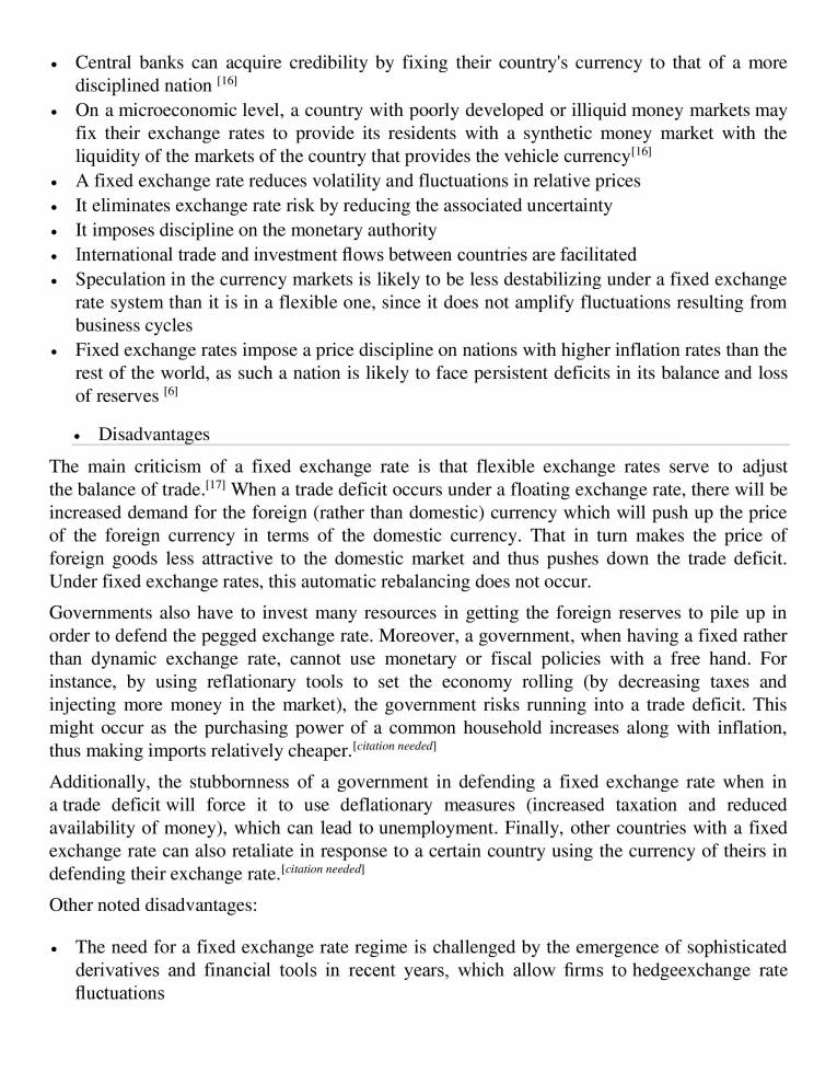 Fixed Exchange Rate - Notes - LearnPick India