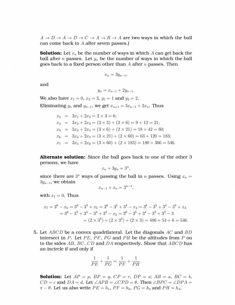 Problems And Solutions: INMO-2015 - Notes - LearnPick India