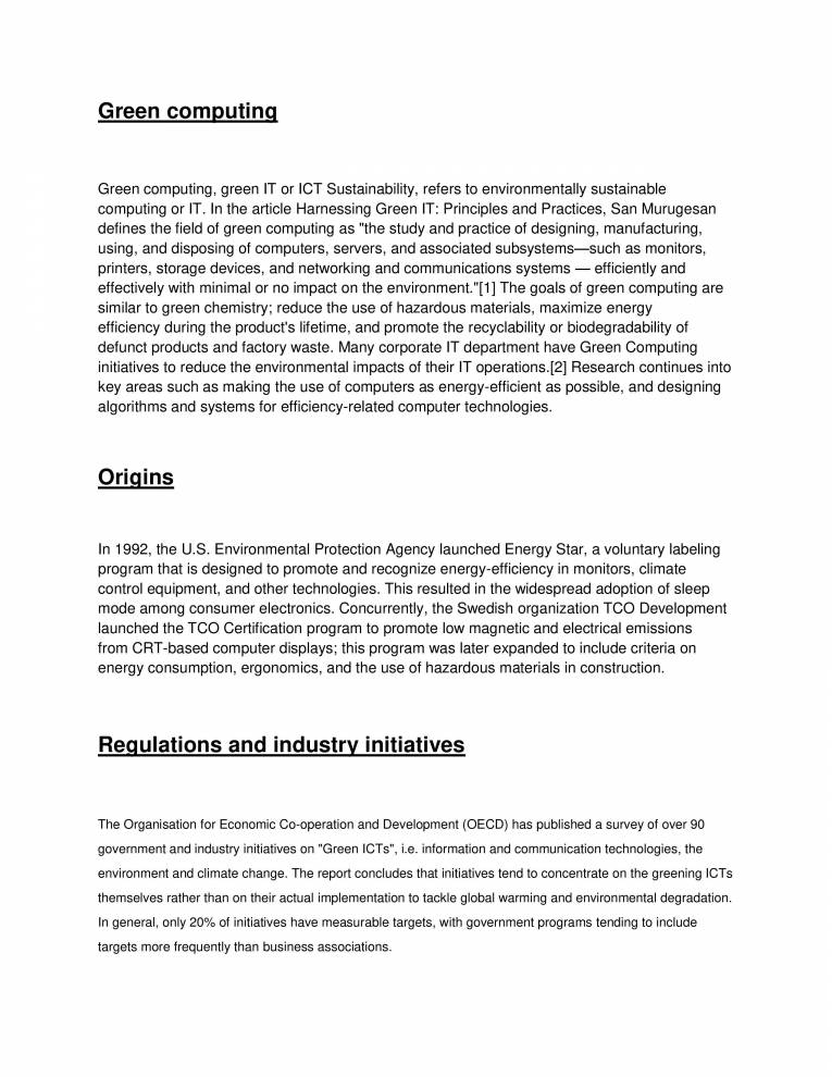 Green Computing - Notes - LearnPick India