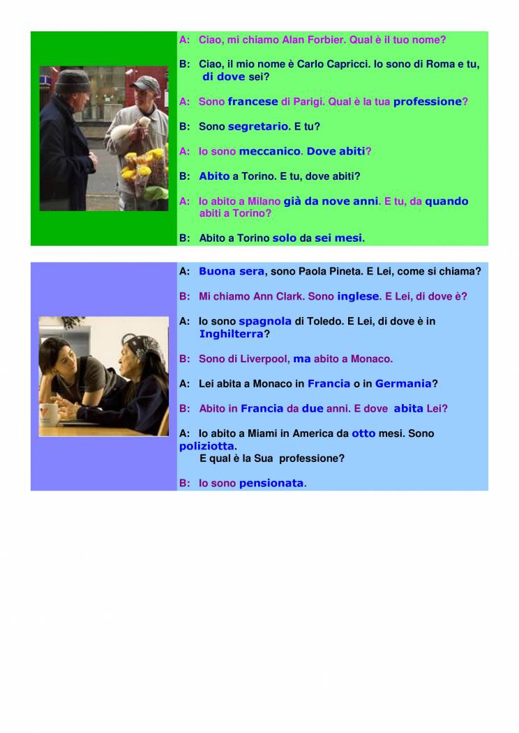 How To Present Oneself In Italian - Notes - LearnPick India