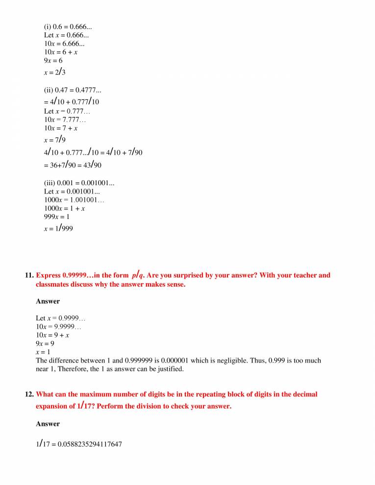 Rational Number - Class 9 - Notes - LearnPick India