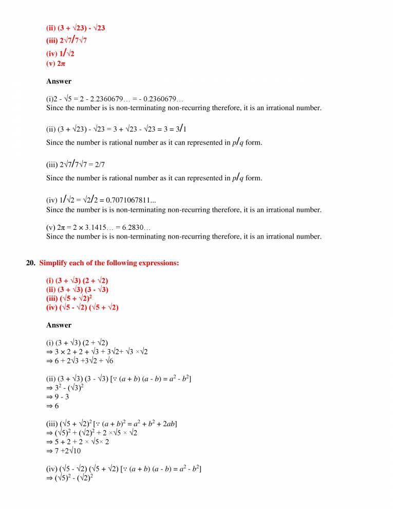 Rational Number - Class 9 - Notes - LearnPick India