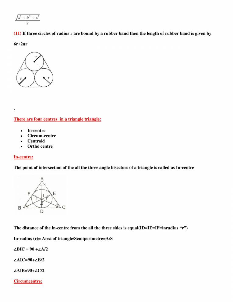 All In One Maths Formula At Your Finger Tips - Notes - LearnPick India