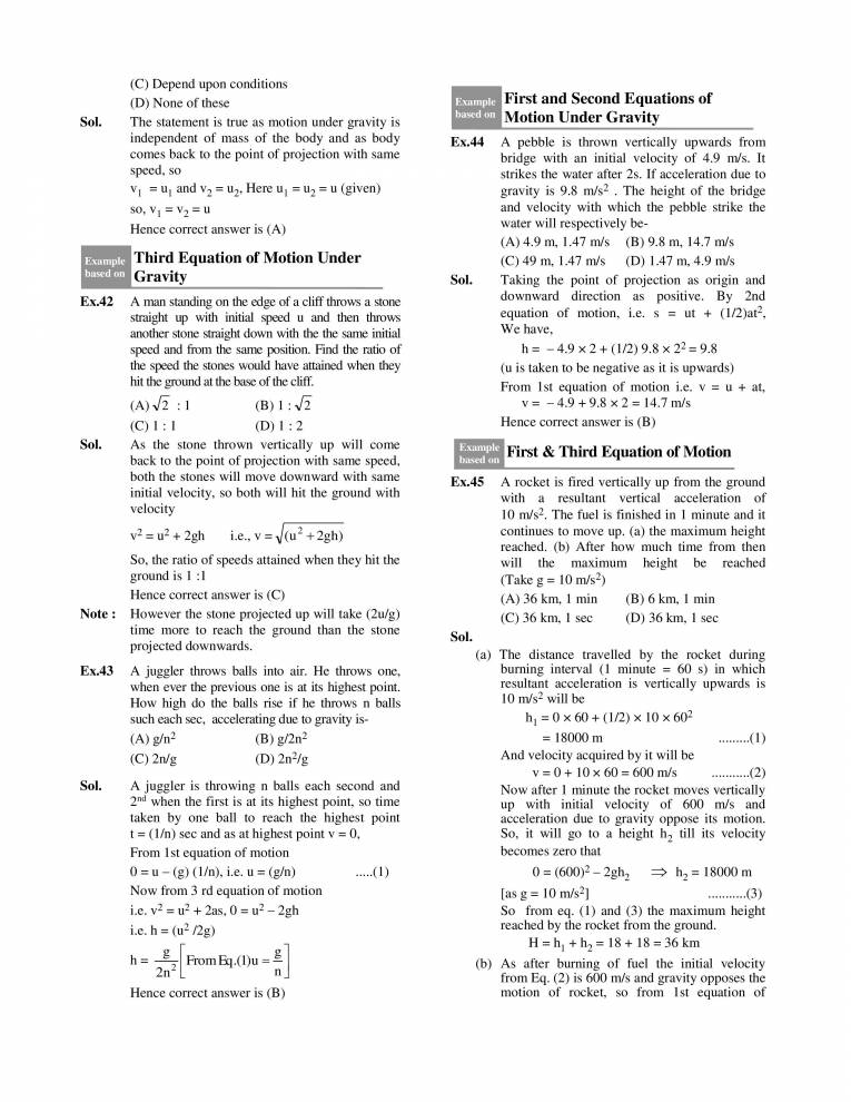 Motion In One Dimension - Notes - LearnPick India