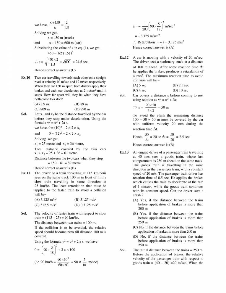 Motion In One Dimension - Notes - LearnPick India
