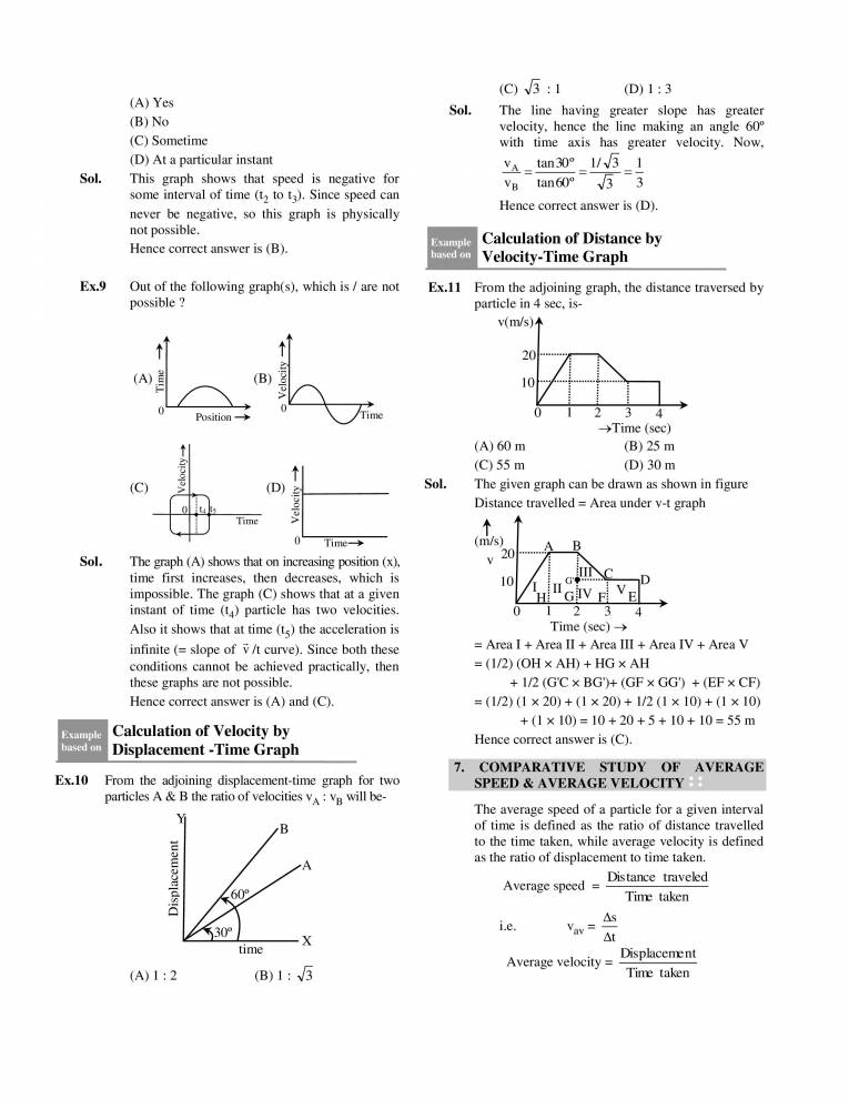 Motion In One Dimension - Notes - LearnPick India