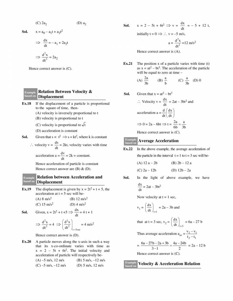 Motion In One Dimension - Notes - LearnPick India