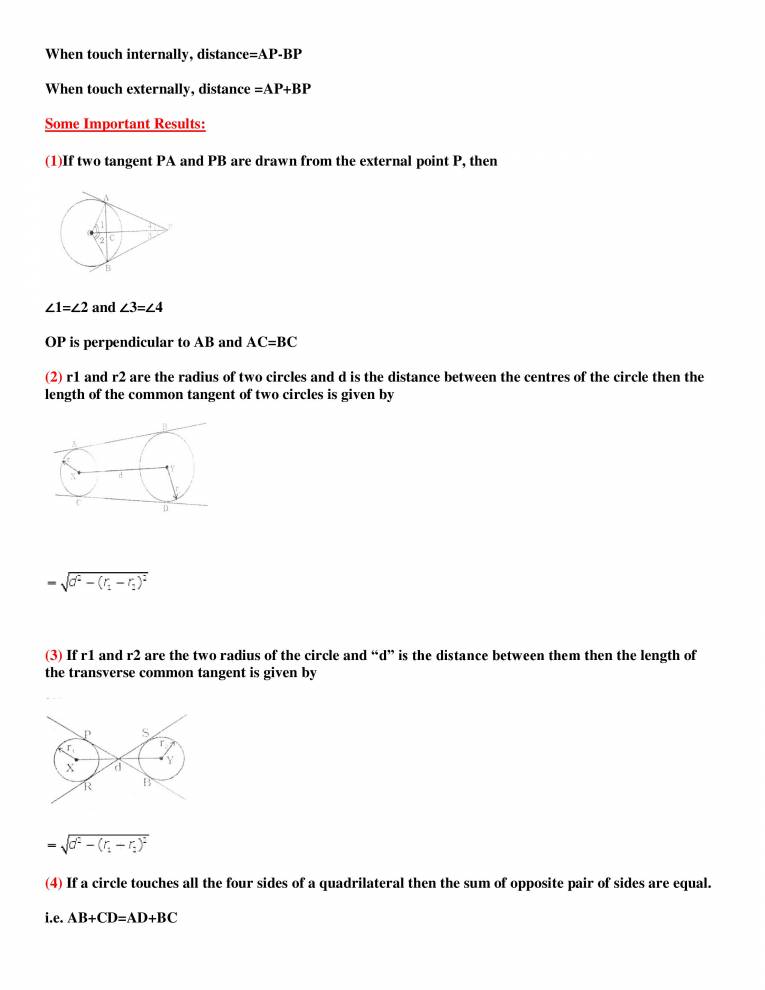 Formula At Your Finger Tips - Notes - LearnPick India