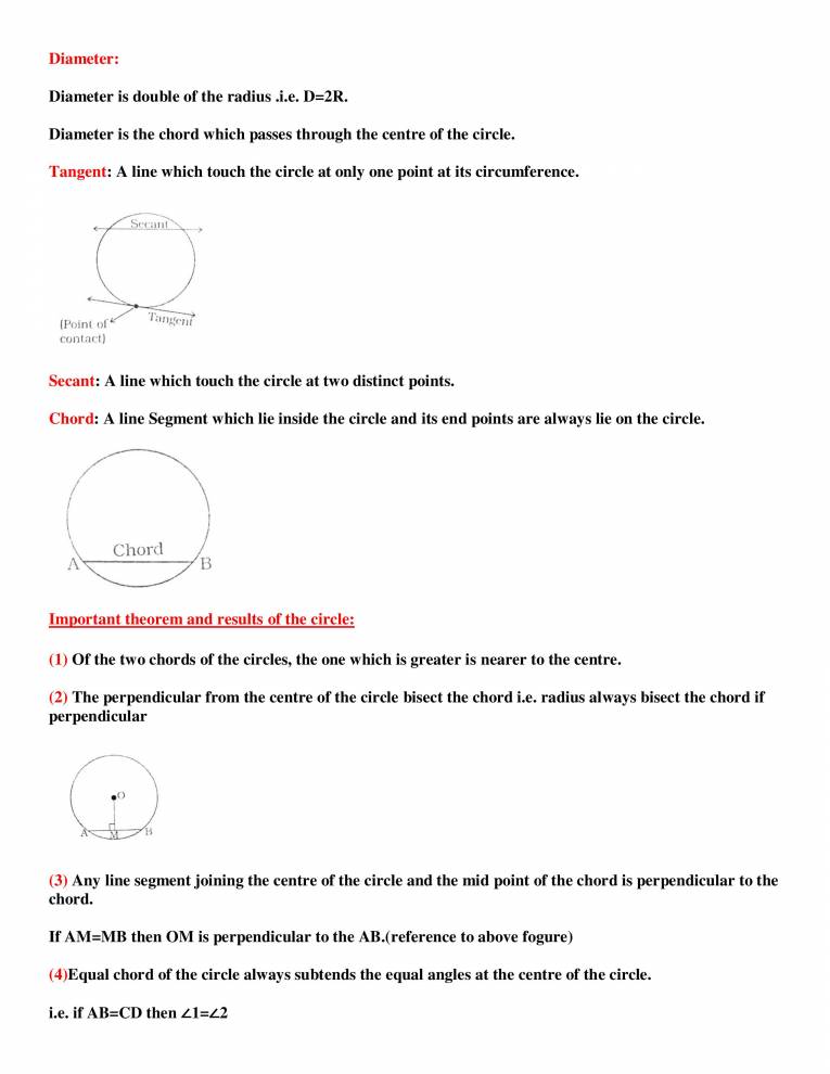 Formula At Your Finger Tips - Notes - LearnPick India