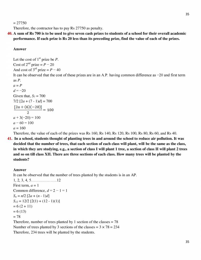 Arithmetic Progression - Notes - LearnPick India