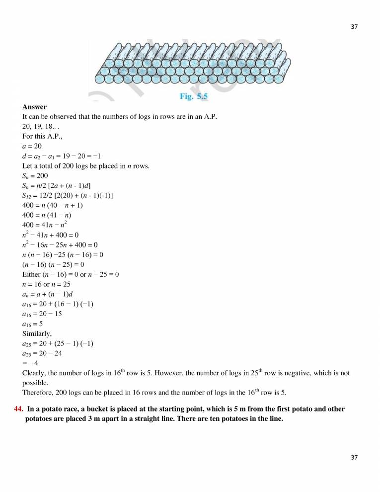 Arithmetic Progression - Notes - LearnPick India
