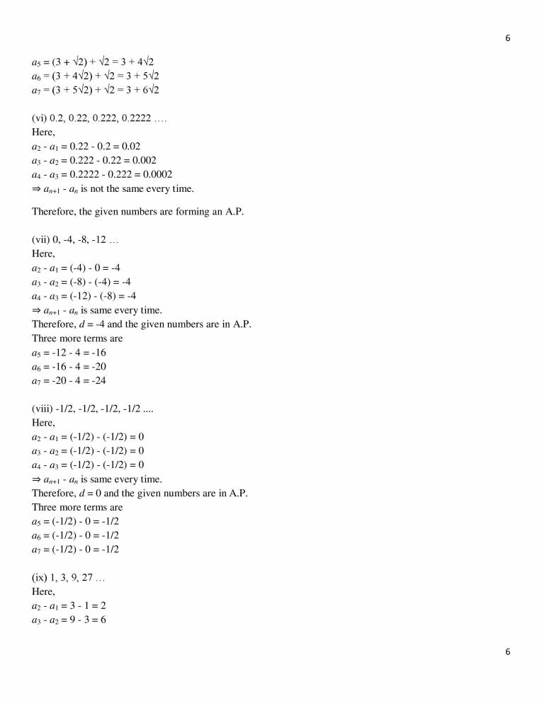Arithmetic Progression - Notes - LearnPick India