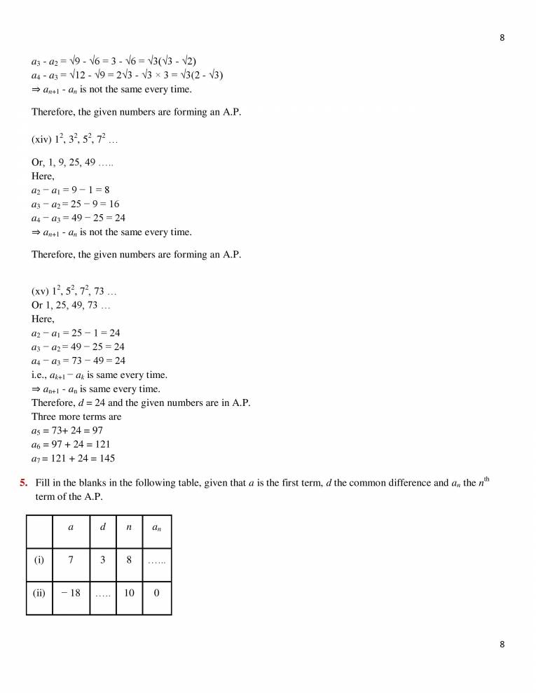 Arithmetic Progression - Notes - LearnPick India