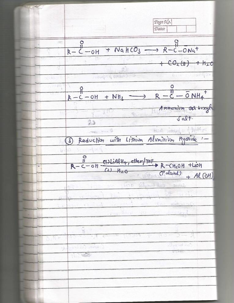 Carboxylic Acids & Derivatives - Notes - LearnPick India