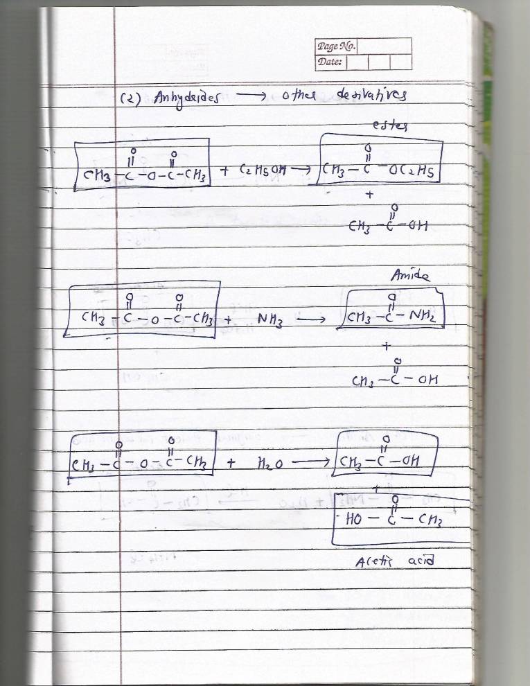 Carboxylic Acids & Derivatives - Notes - LearnPick India