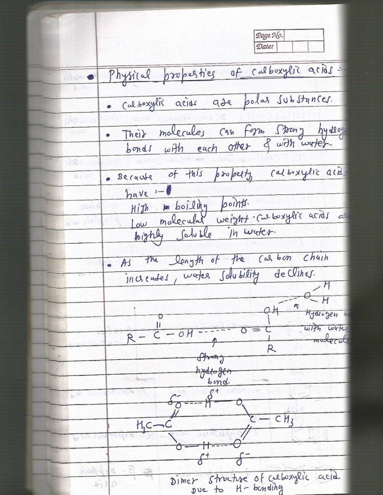 Carboxylic Acids & Derivatives - Notes - LearnPick India