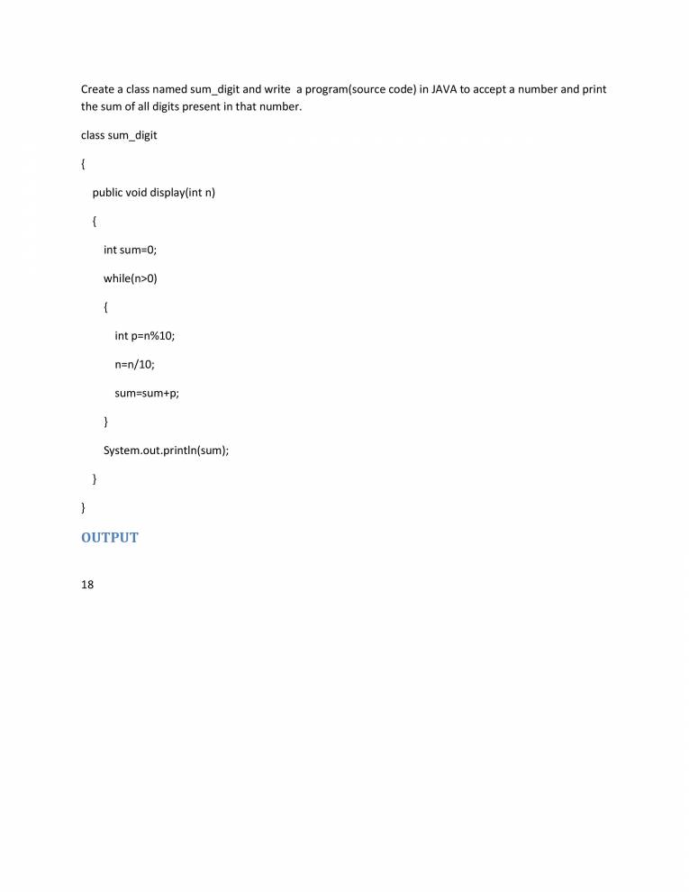 Java Programs For Class 9 And 10 - Notes - LearnPick India
