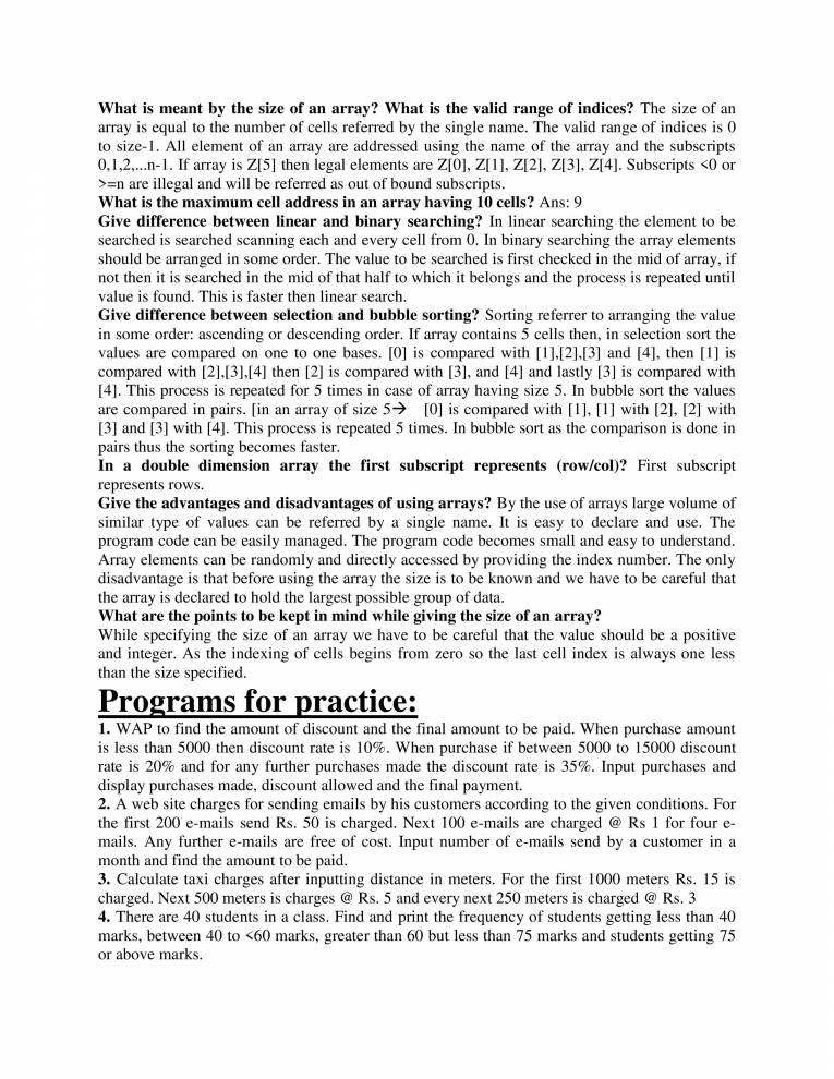 Computer Application - Notes - LearnPick India