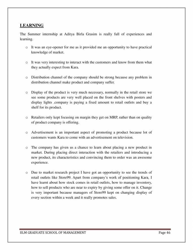 Summer Internship Report - Notes - LearnPick India