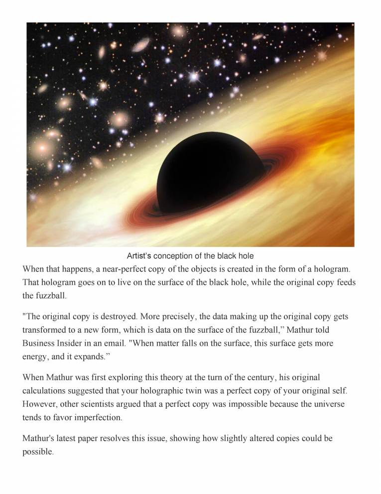 Inside Of A Black Hole - Notes - LearnPick India