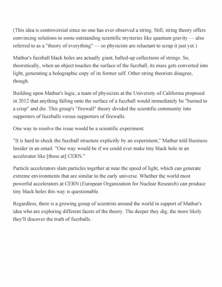 Inside Of A Black Hole - Notes - LearnPick India