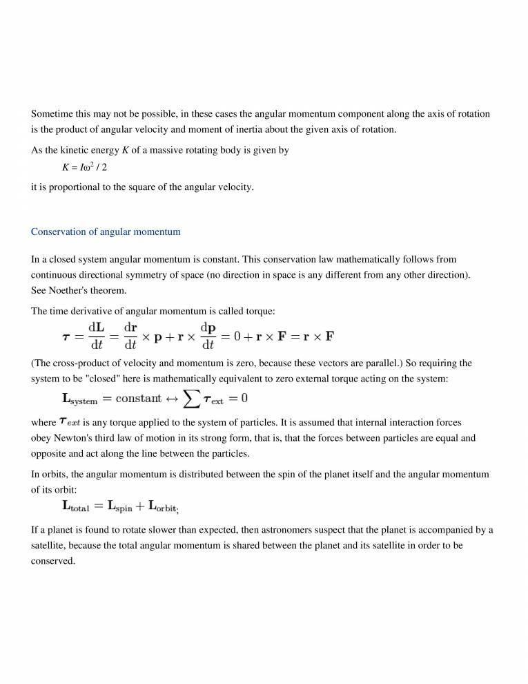 Angular Momentum - Notes - LearnPick India