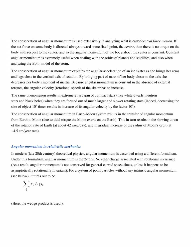 Angular Momentum - Notes - LearnPick India