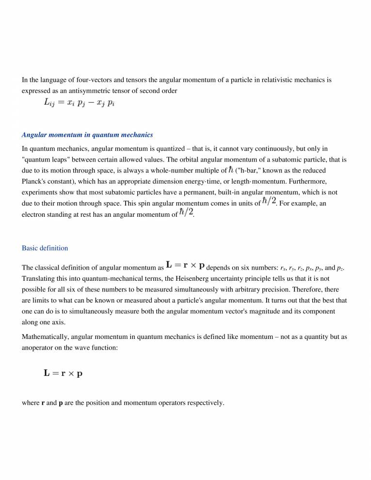 Angular Momentum - Notes - LearnPick India