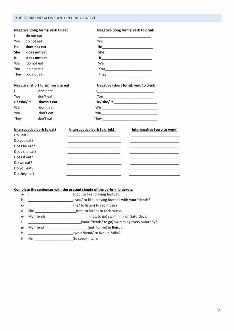 Simple Present Tense - Notes - LearnPick India