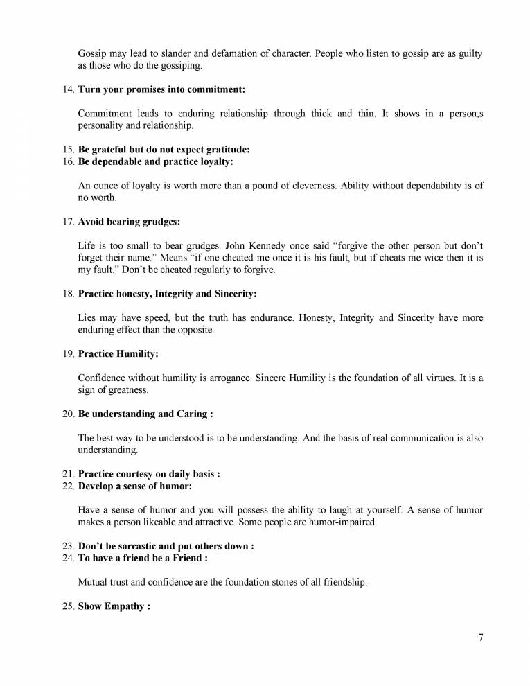 Personality Development - Notes - LearnPick India