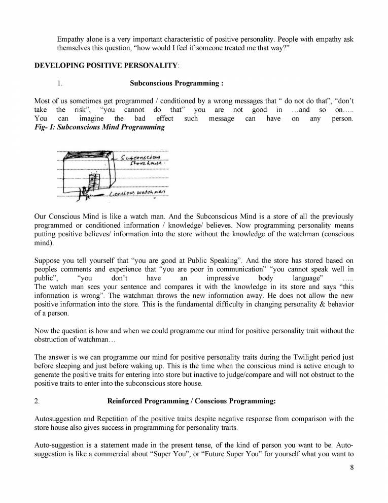 Personality Development - Notes - LearnPick India