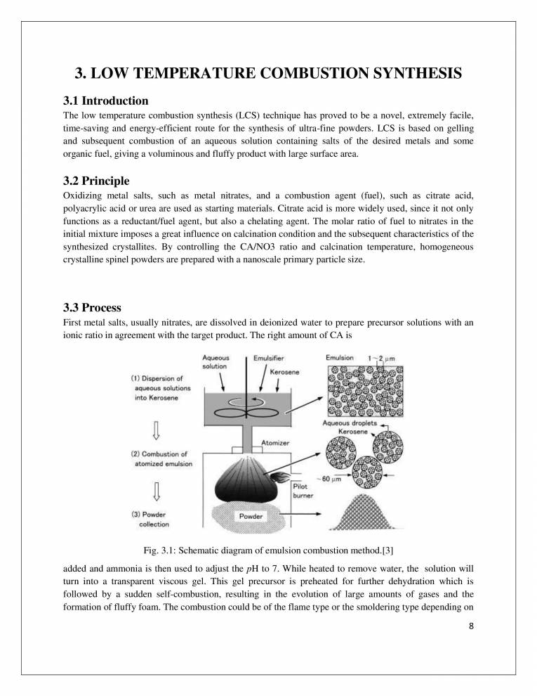 Combustion Synthesis Of Ceramics - Notes - LearnPick India
